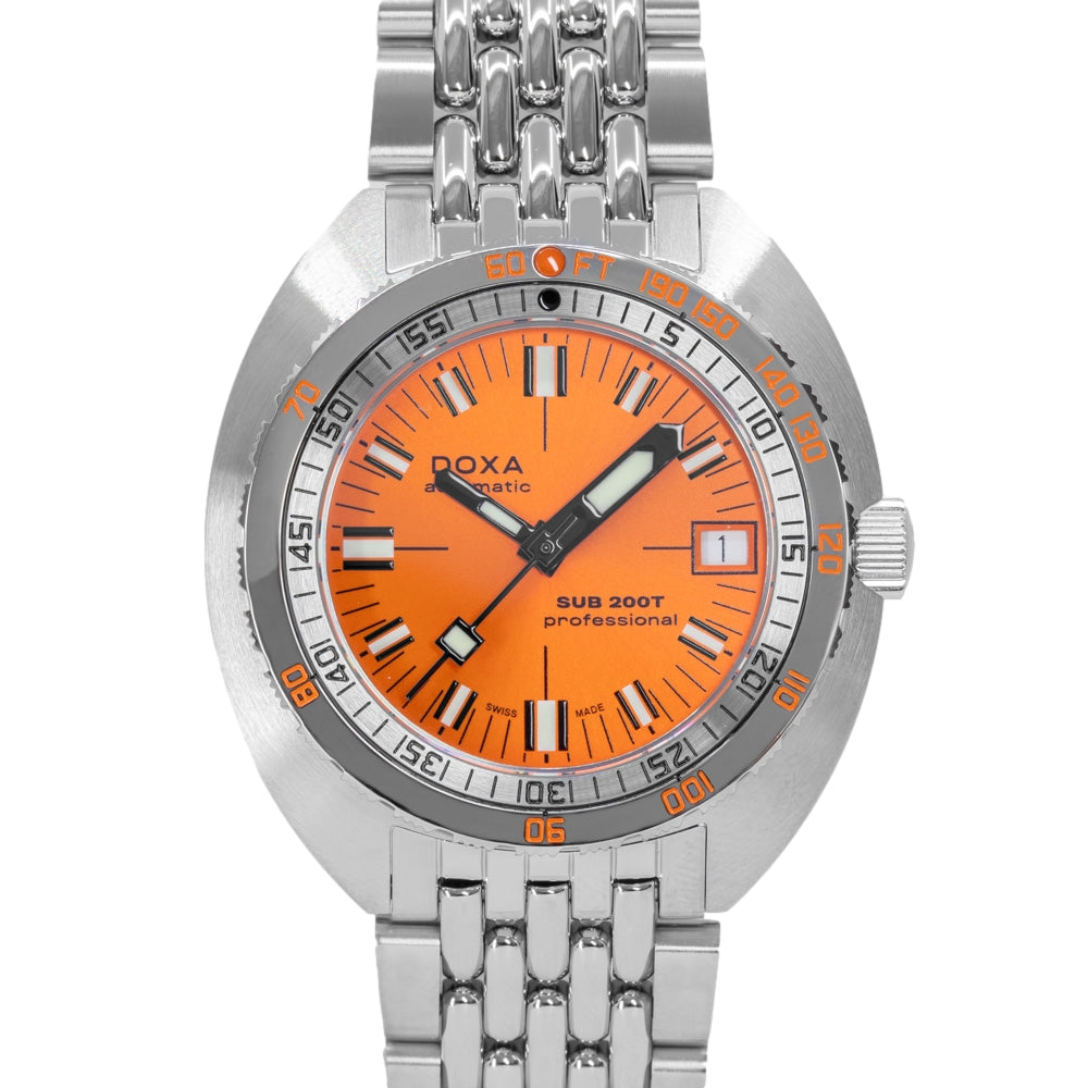 Doxa 804.10.351S.10 SUB 200T Professional Orange Dial Auto